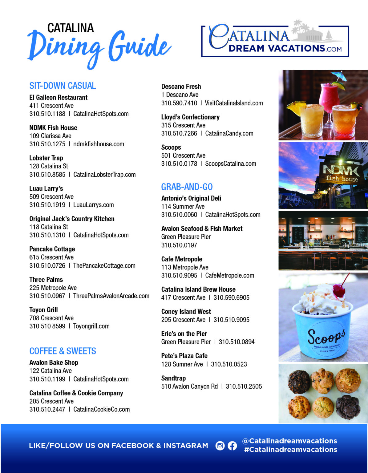 Catalina Island Dining Guide! - Catalina Dream Vacations